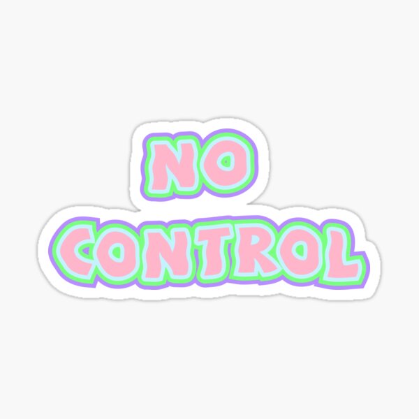 " no control quote vintage sticker 80s aesthetic, stickers for ...