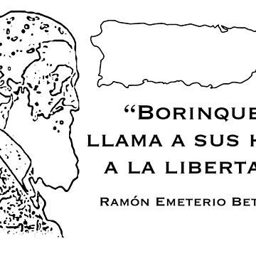 Lámina metálica for Sale con la obra «Ramon Emeterio Betances - Frase ...