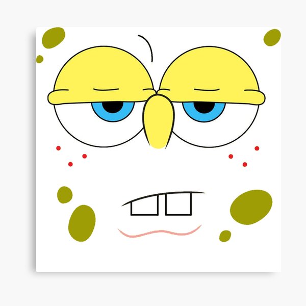 Spongebob Face Canvas Prints | Redbubble