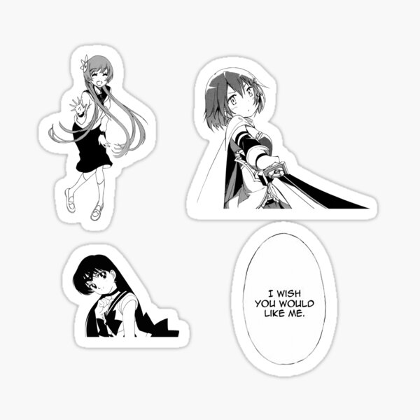 "4 Manga Sticker Pack" Sticker for Sale by retoro-kun | Redbubble