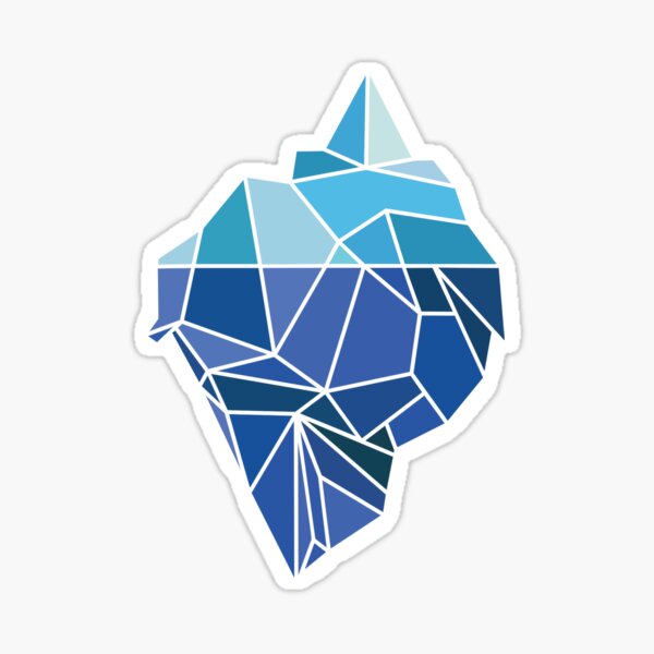 "Iceberg" Sticker by Stylegrafico | Redbubble