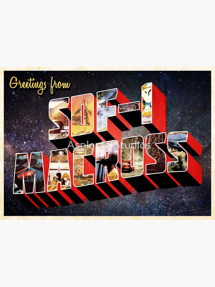 "Welcome to SDF-1" Sticker for Sale by aspleniastudioz | Redbubble