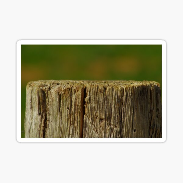 "Old fence post" Sticker for Sale by Treemonk | Redbubble