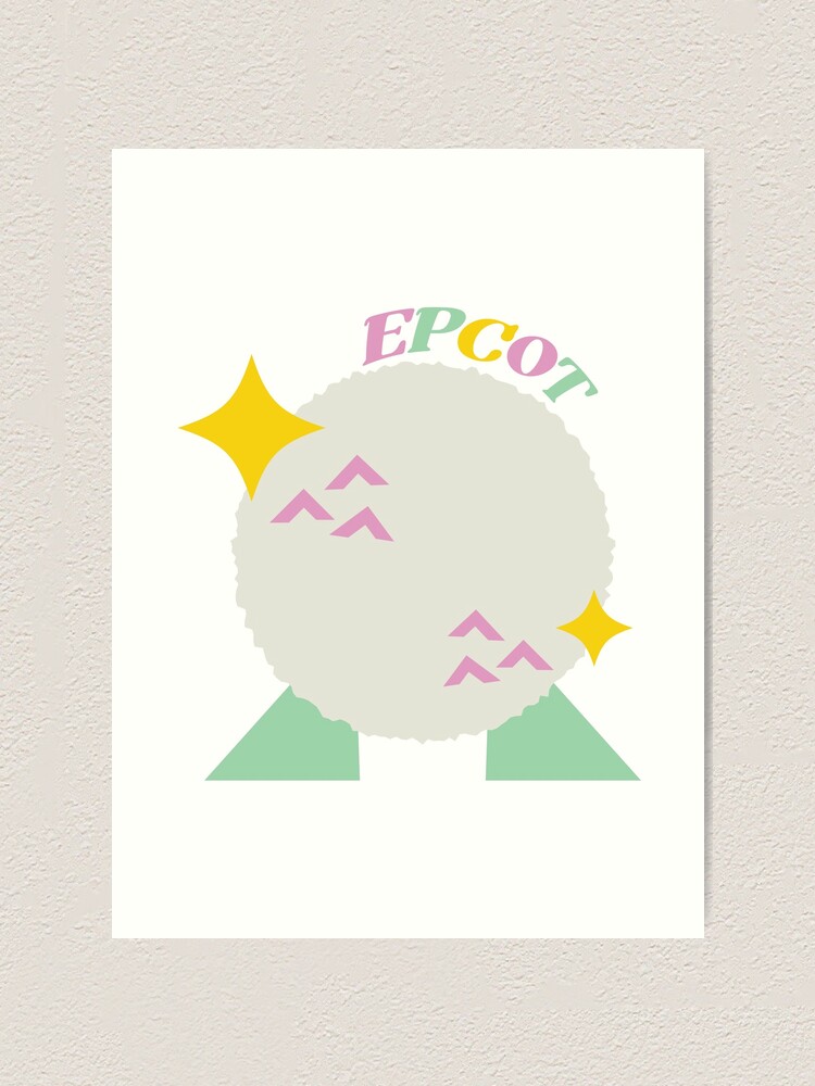 "EPCOT Cute Pastel" Art Print for Sale by turkaylegs | Redbubble
