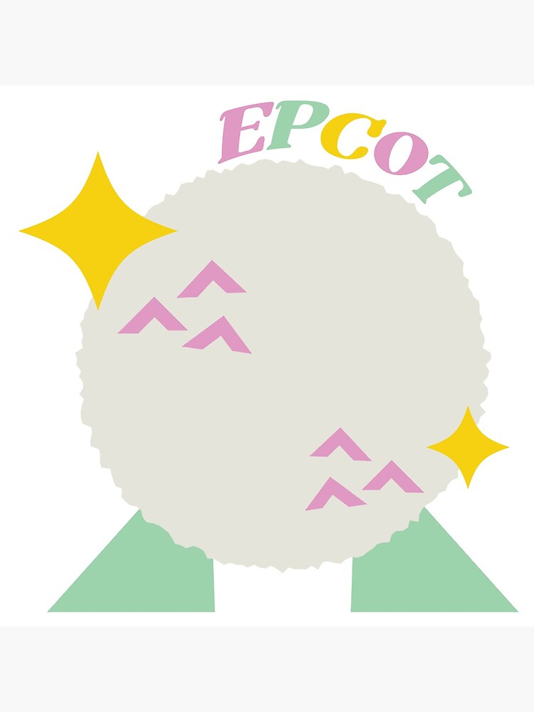 "EPCOT Cute Pastel" Art Print for Sale by turkaylegs | Redbubble