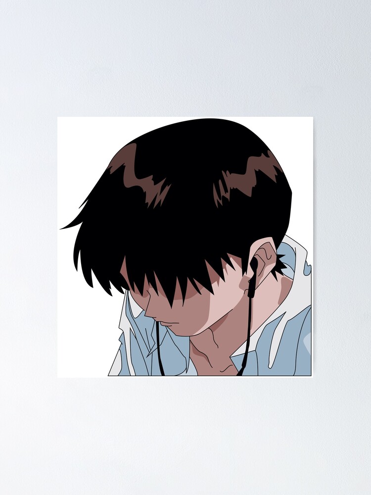 "Sad Shinji Evangelion" Poster by Migi-Desu | Redbubble