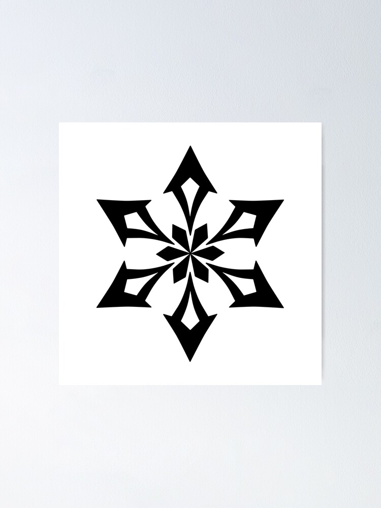 "Genshin Impact - Cryo Black Symbol" Poster for Sale by jumpercat ...