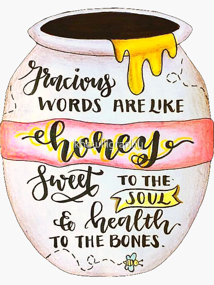 "Honey Pot" Sticker for Sale by khawlligraphy | Redbubble