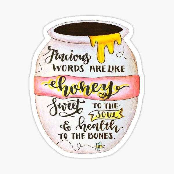 "Honey Pot" Sticker for Sale by khawlligraphy | Redbubble