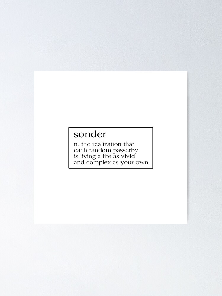 "~sonder~ sticker pack" Poster for Sale by carriejng | Redbubble