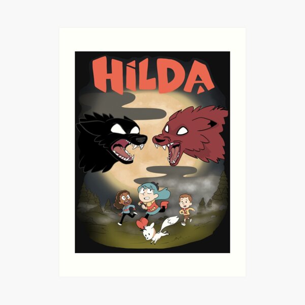 "Hilda full moon" Art Print for Sale by Sandra Thorin | Redbubble