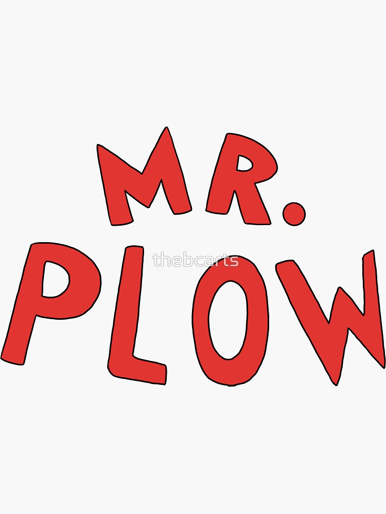 "The Simpsons Mr Plow" Sticker for Sale by thebcarts | Redbubble