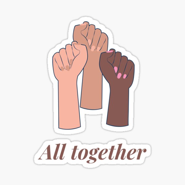 "All together" Sticker for Sale by TheEmilyBrown | Redbubble