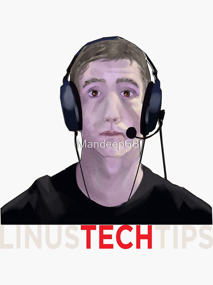 "linus tech tips" Sticker for Sale by Mandeep68 | Redbubble