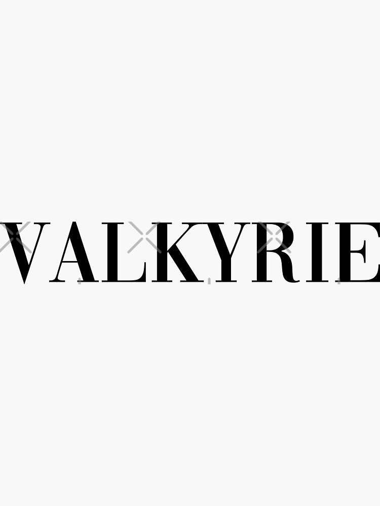 "Valkyrie" Sticker for Sale by juliarosenbe | Redbubble