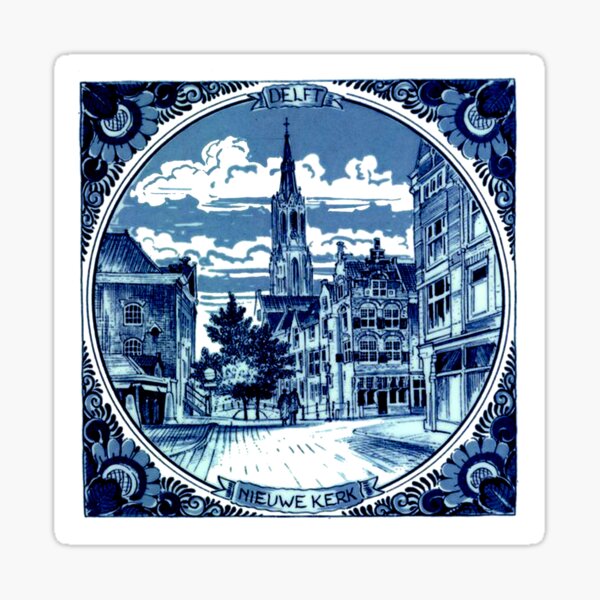 " DUTCH BLUE DELFT : Vintage Buildings and Streets in Amsterdam Print ...