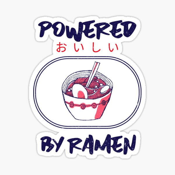 "Noodle Power Ramen" Sticker for Sale by max-art-lvl | Redbubble