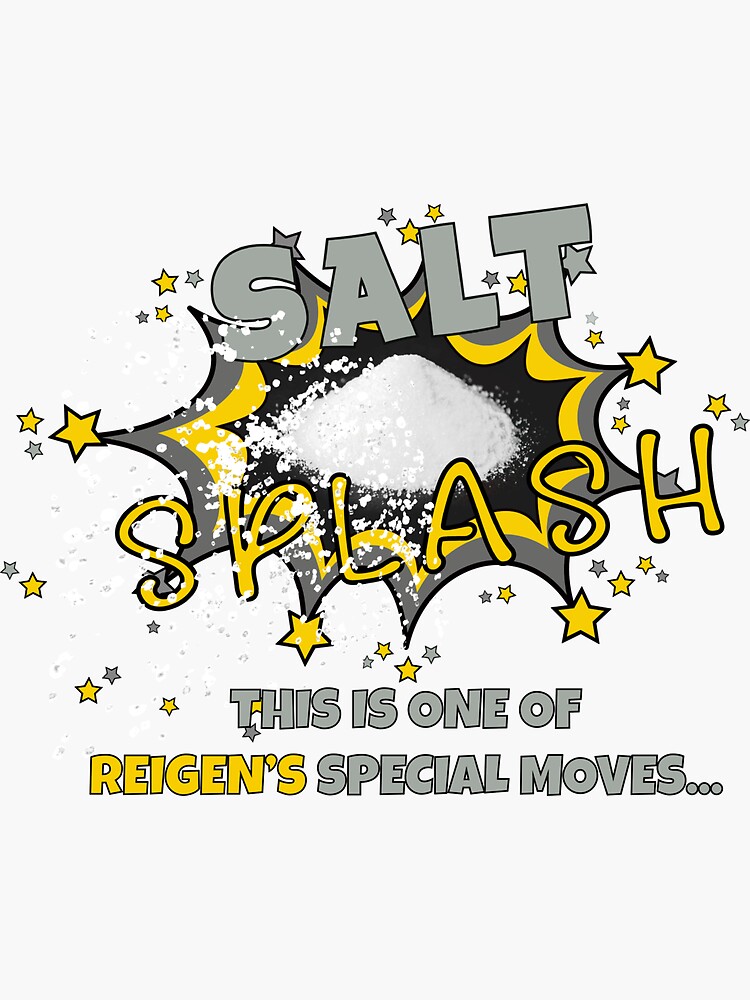 "Salt Splash (Design #1 - on Lt. Grey)" Sticker for Sale by epinkb ...