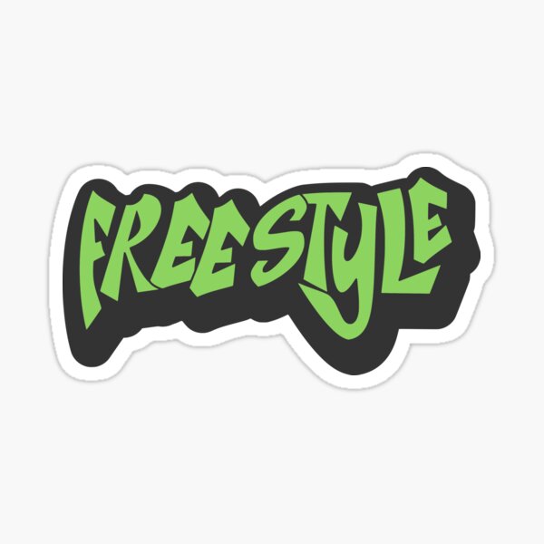 "Freestyle" Sticker for Sale by Deepsea-Sticker | Redbubble