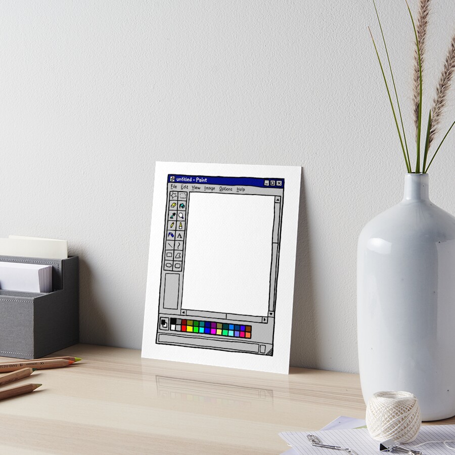 "Microsoft Paint" Art Board Print for Sale by emarts | Redbubble