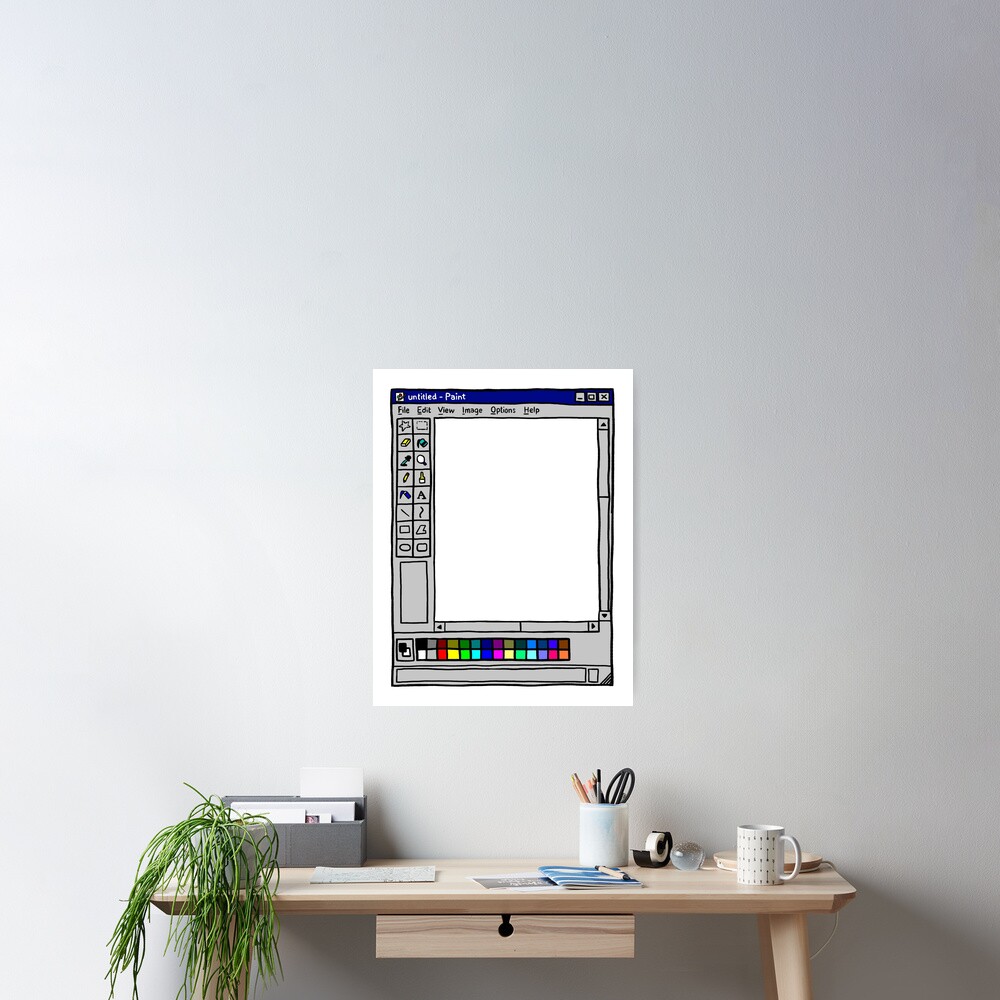 "Microsoft Paint" Poster for Sale by emarts | Redbubble