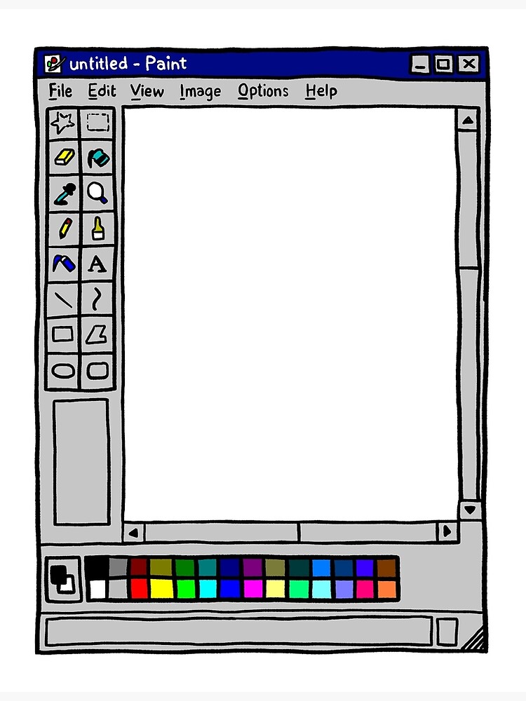 "Microsoft Paint" Poster for Sale by emarts | Redbubble