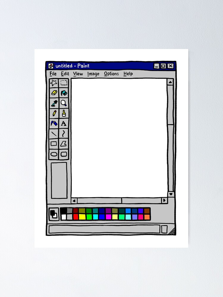 "Microsoft Paint" Poster for Sale by emarts | Redbubble