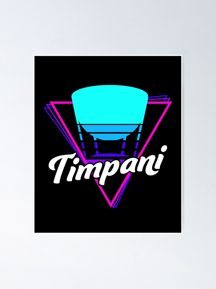 "80s Retro Wave Timpani" Poster by mitchell525 | Redbubble