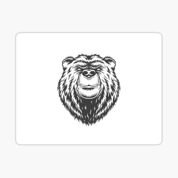 " Bear Corona Mask Animals Cute Bear Covid Face" Sticker by Lisa-Shop ...