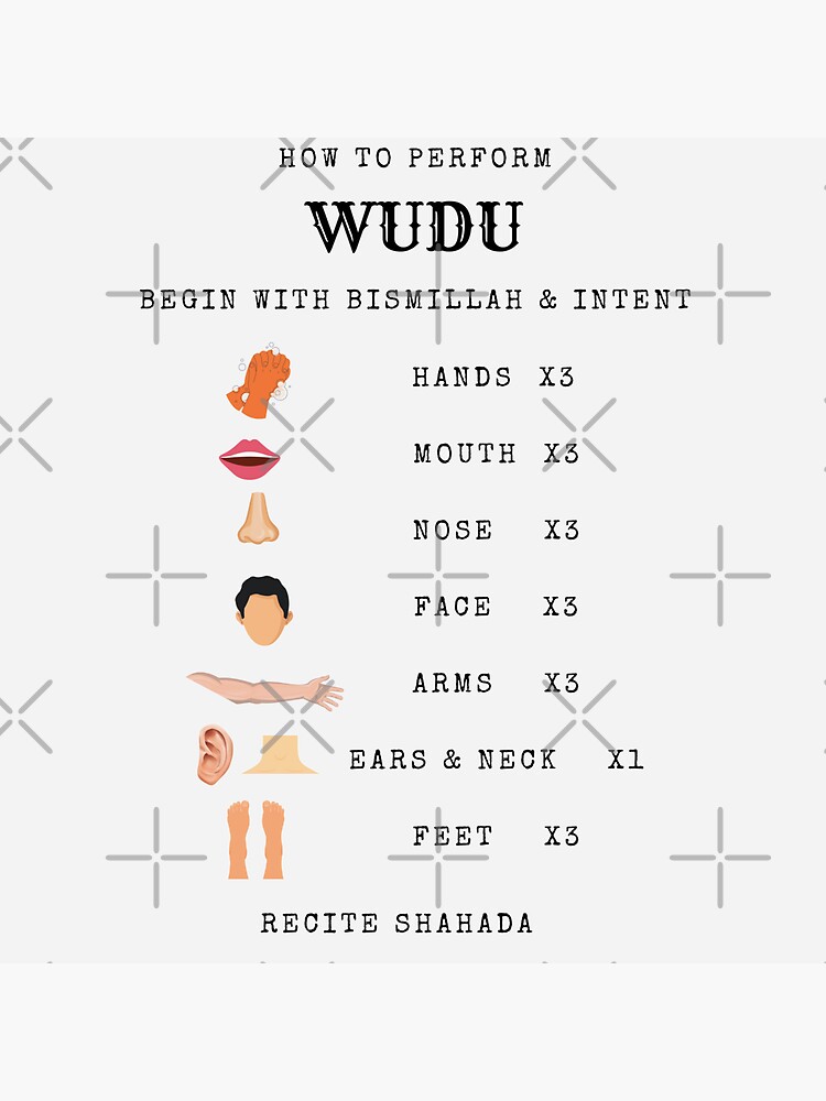 "Wudu- Transparent sticker" Sticker for Sale by islamiccrafts | Redbubble