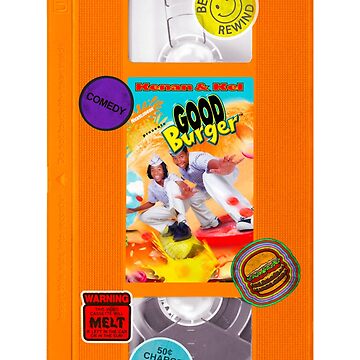 "Orange Good Burger VHS Tape" Sticker for Sale by CrazySassyCool ...