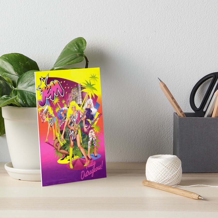 "Jem and the holograms" Art Board Print by nostalgic-stuff | Redbubble