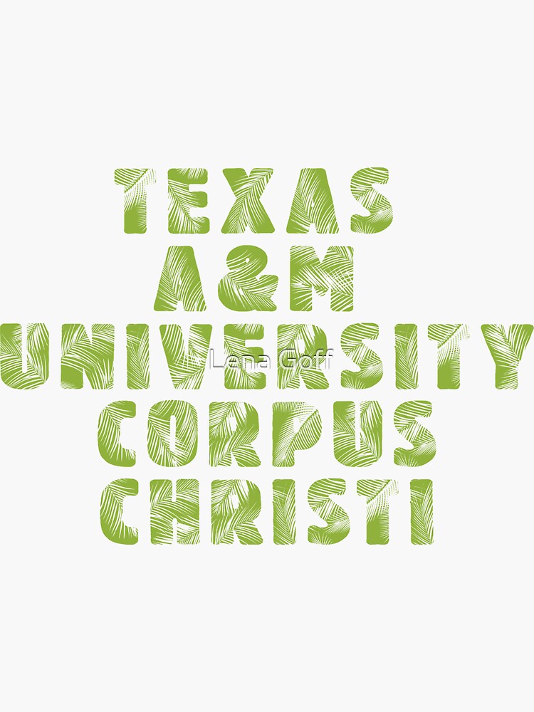 " TAMUCC" Sticker for Sale by yee2th3haw | Redbubble