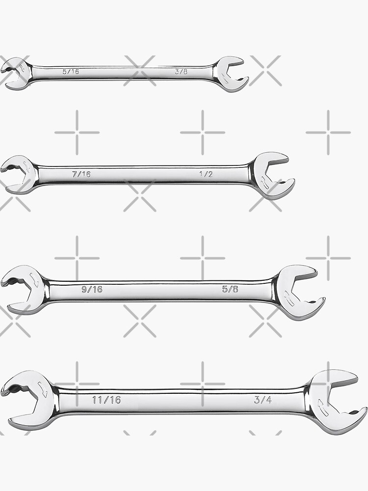 " Wrench Set sticker multipack " Sticker for Sale by WHERESMYNAMEGO ...