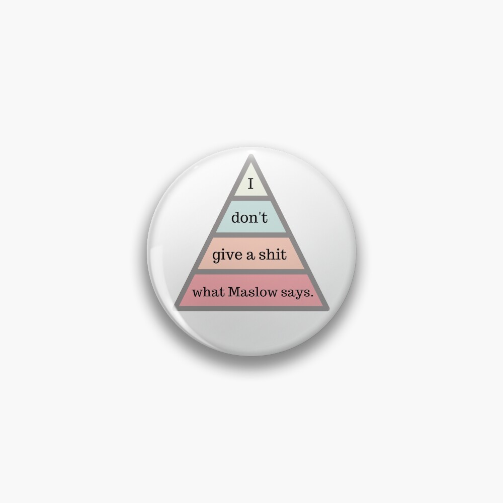 "Maslow's Hierarchy " Sticker for Sale by kateryde | Redbubble