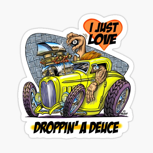 "Droppin' a Deuce" Sticker for Sale by fuelledpencil | Redbubble