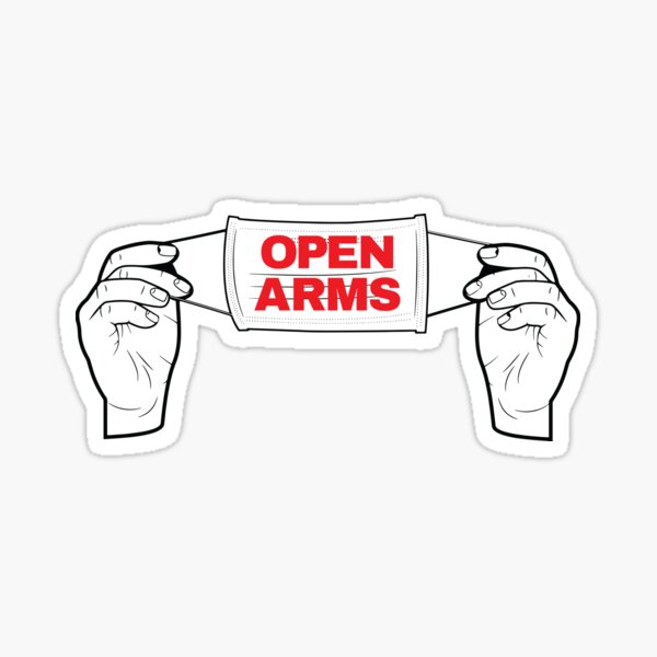 "Open Arms " Sticker for Sale by S-AbtractDesign | Redbubble