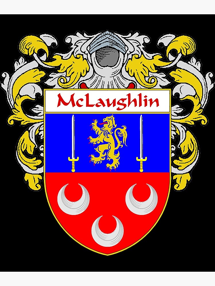 Póster «Escudo de armas de McLaughlin Family Crest Classic» de ...