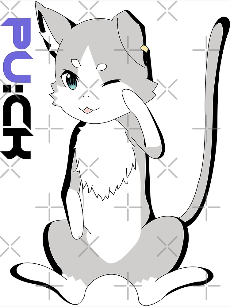 Lámina artística «Re Zero Puck Cute Chibi Cat Tiger Smile» de ...