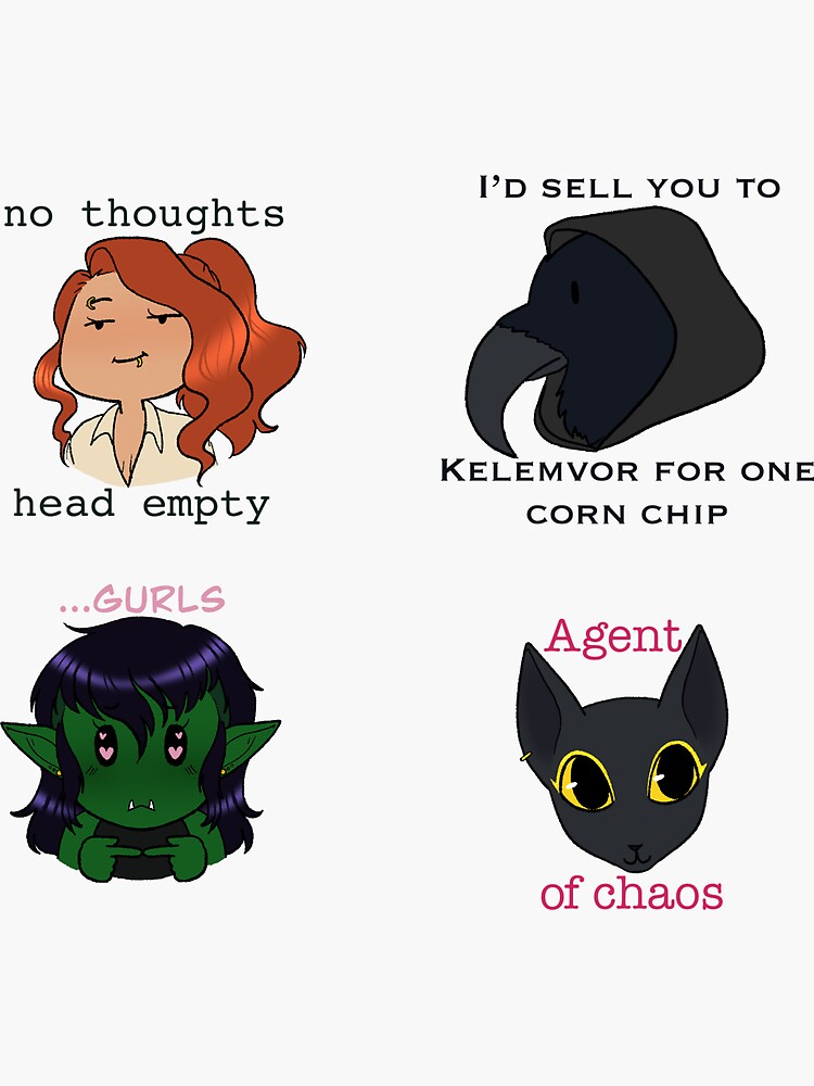 "Waterdeep buddies" Sticker by theCherry95 | Redbubble