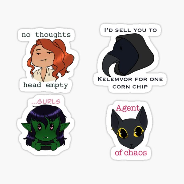 "Waterdeep buddies" Sticker by theCherry95 | Redbubble