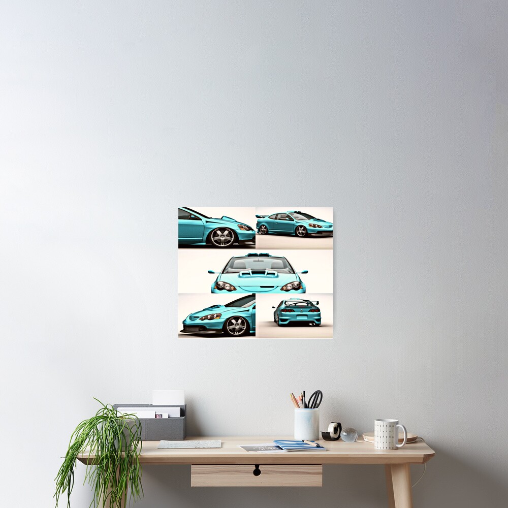 "Custom Acura Integra Type R Illustration" Poster by Logologotoon ...