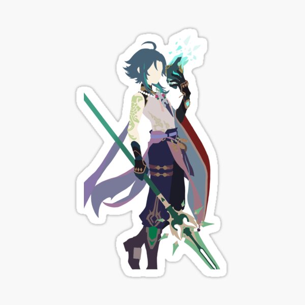 "Xiao Genshin Impact Sticker" Sticker for Sale by bloomamethyst | Redbubble