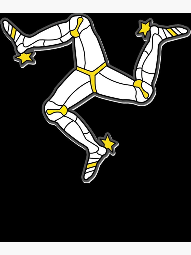 Impression photo « Île de Man 3 jambes de l'homme drapeau traditionnel ...