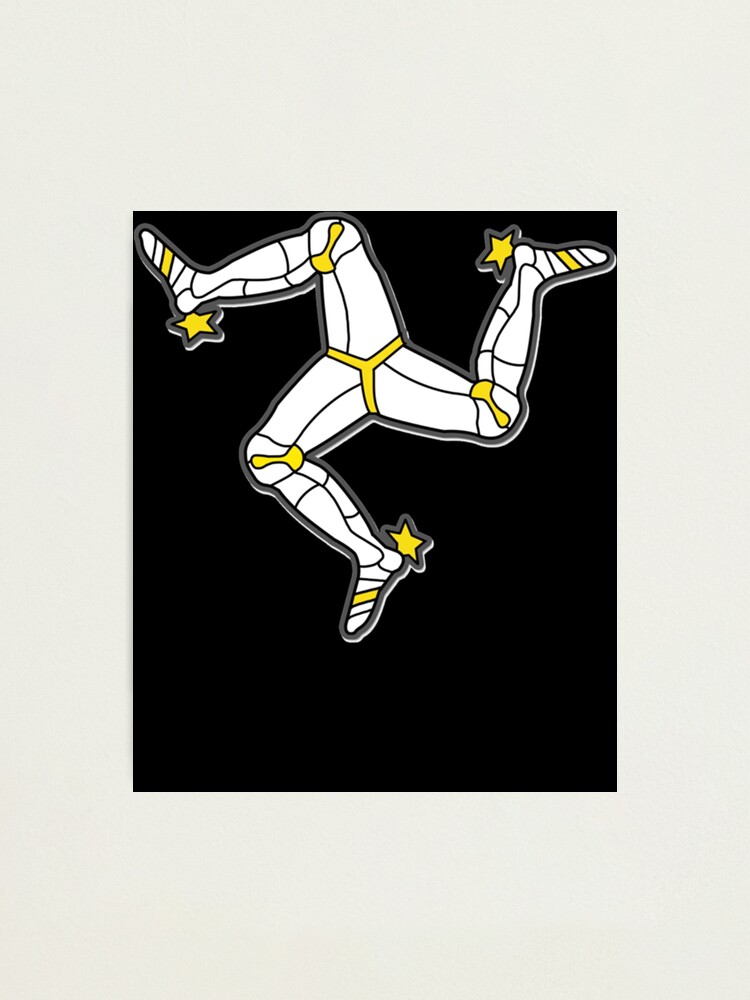 Impression photo « Île de Man 3 jambes de l'homme drapeau traditionnel ...