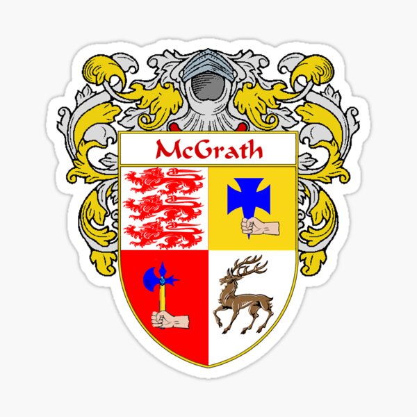 Pegatina «Escudo de armas de McGrath Family Crest Classic» de ...
