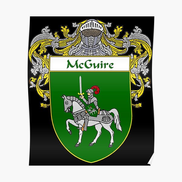 Póster «Escudo de armas de McGuire Family Crest Classic» de ...