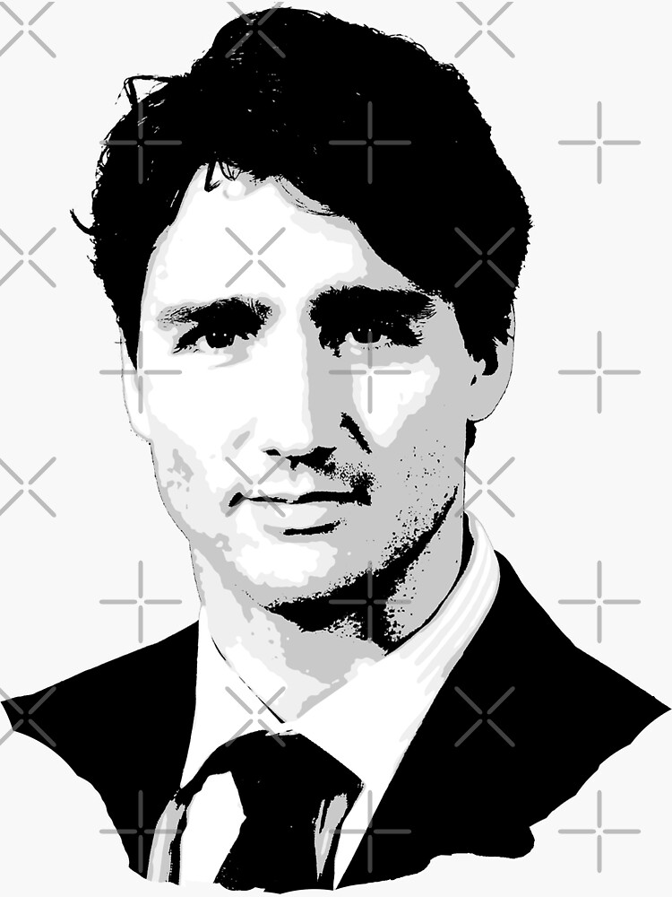 "Justin Trudeau" Sticker by popdesigner | Redbubble