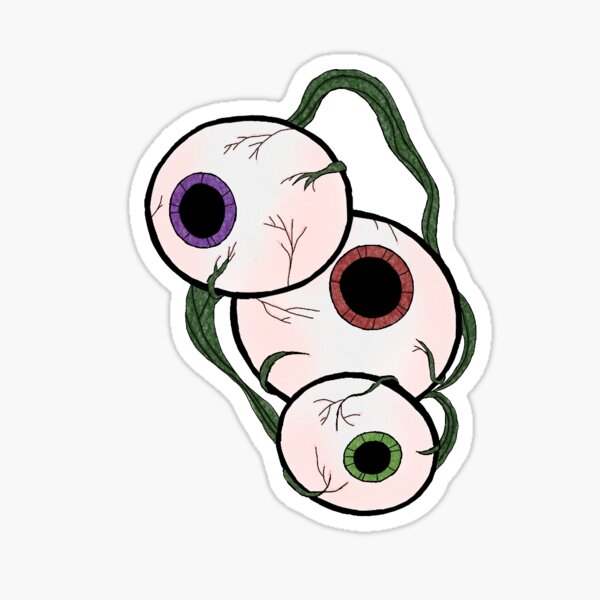 "floating eyeballs (color)" Sticker by Rye0111 | Redbubble