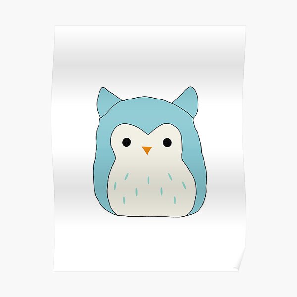 "Winston the Owl | Squishmallow Sticker" Poster by nattty | Redbubble